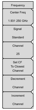 Freq (Frequency) Menu